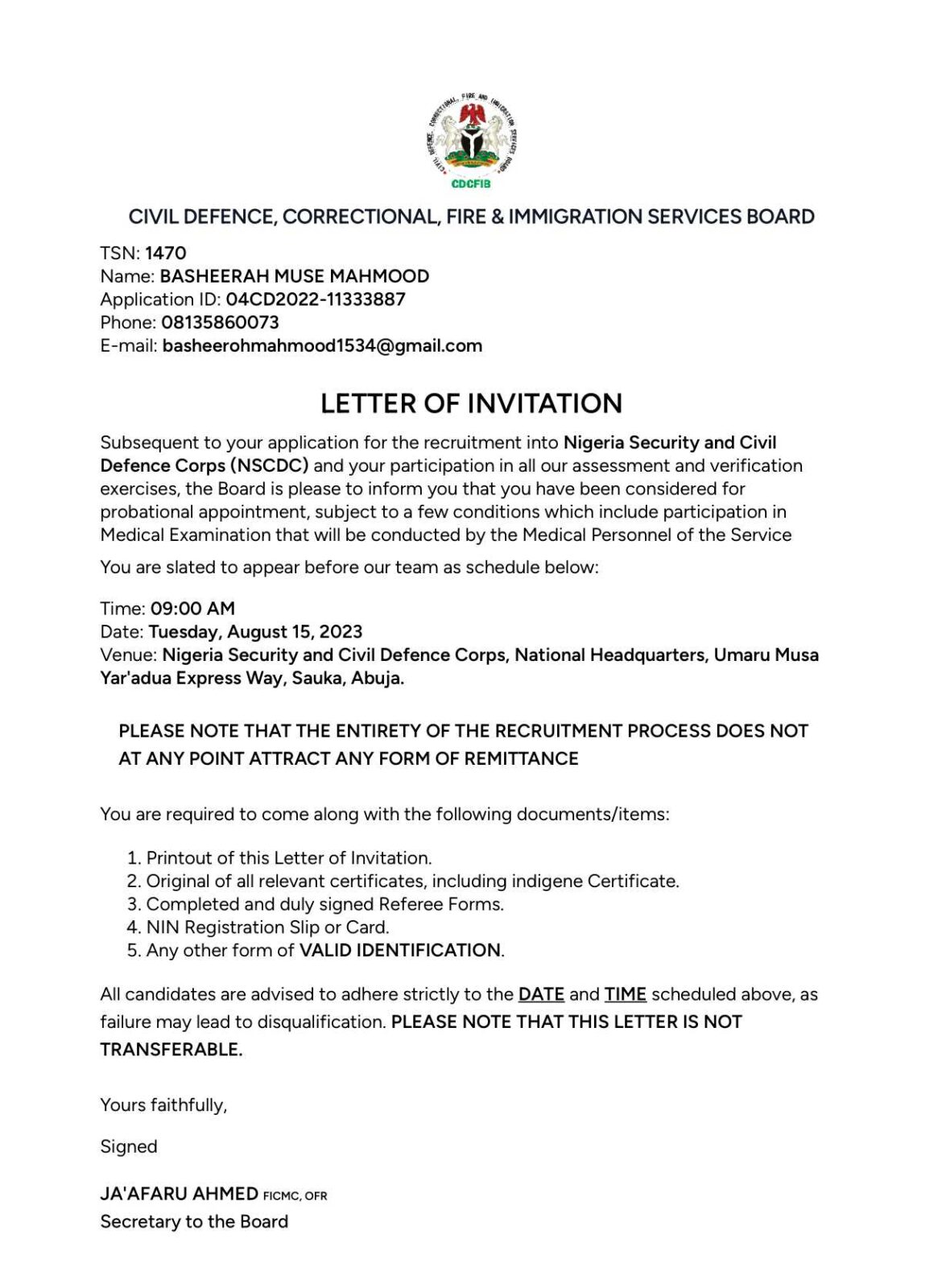 NSCDC Portal Finally Opens For 2023 Successful Applicants: How To Check ...