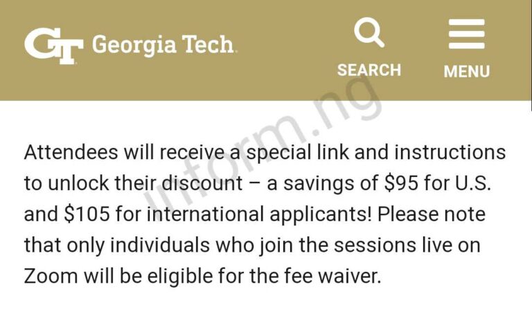 Georgia Tech Application Fee Waiver 2024 [Updated]