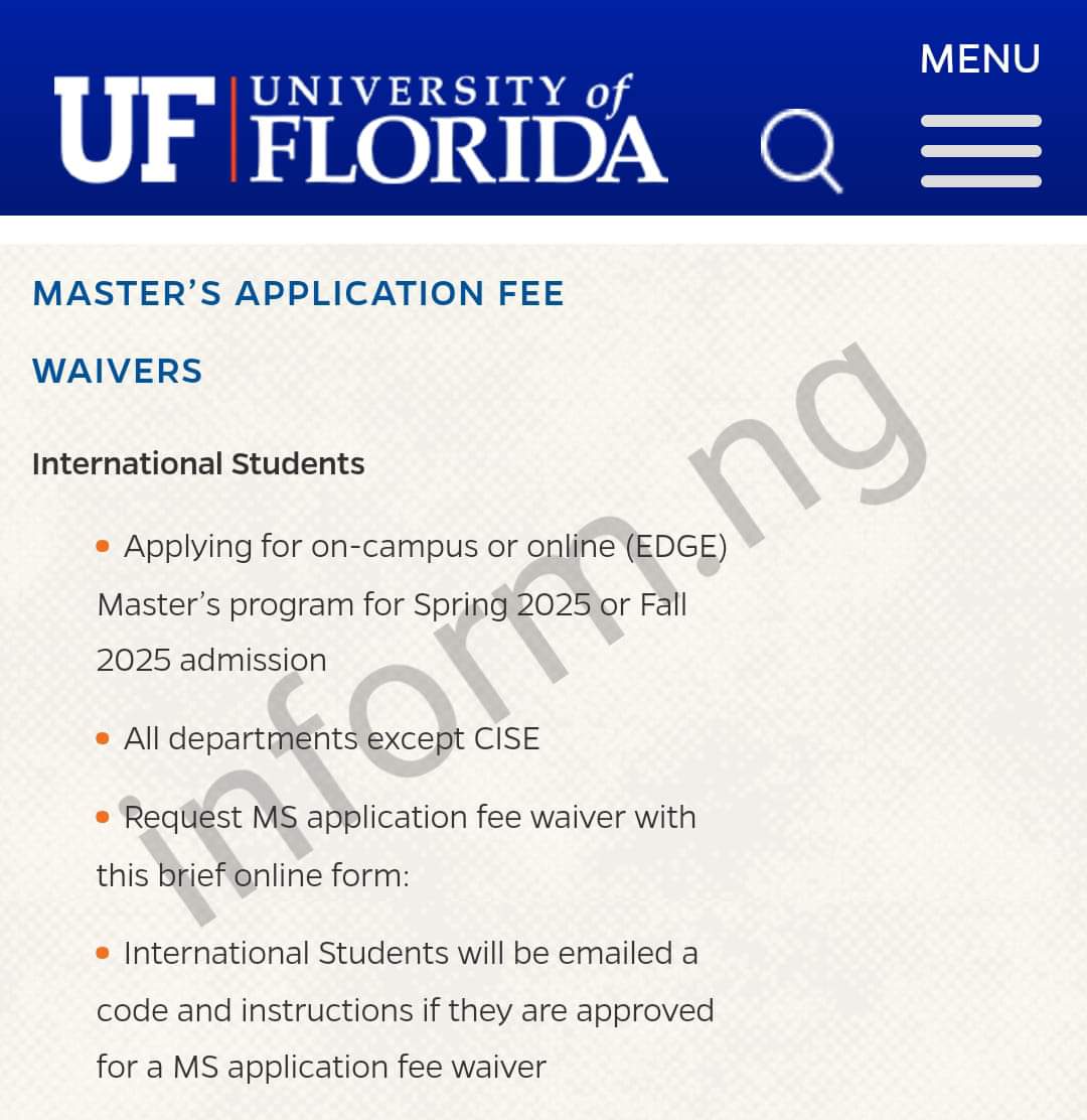 University of Florida Application Fee Waiver 2025 [Updated]