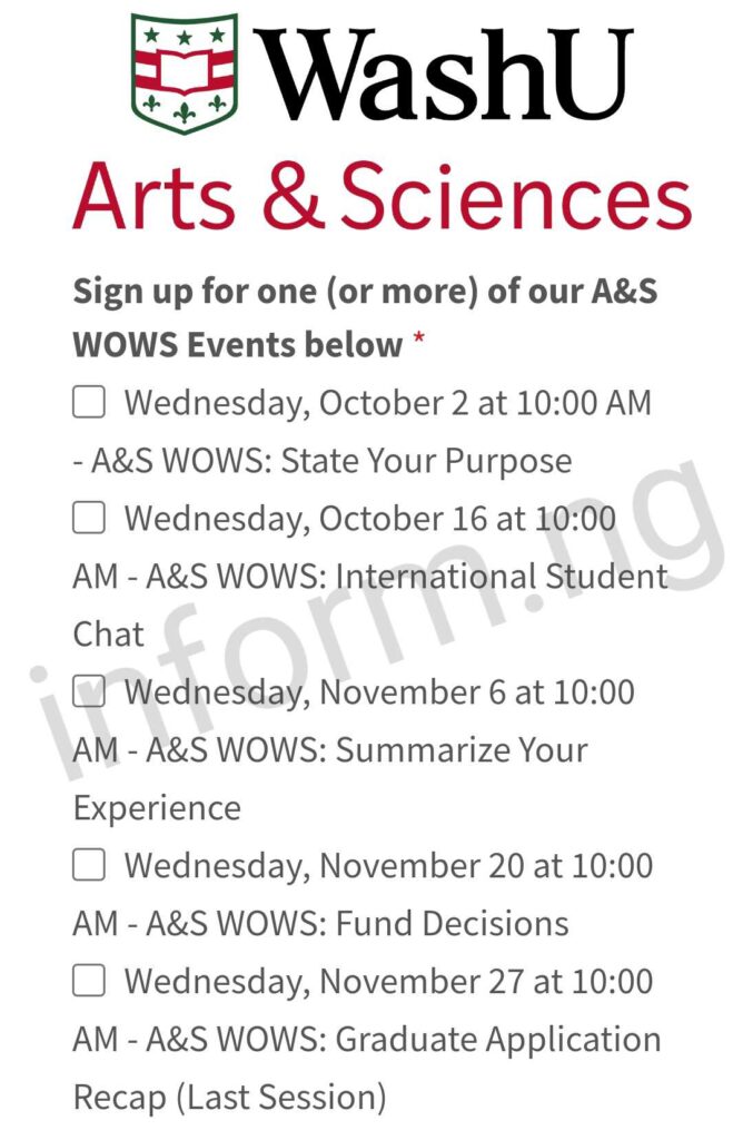 Washington University in St. Louis Application Fee Waiver 2025 [Updated]