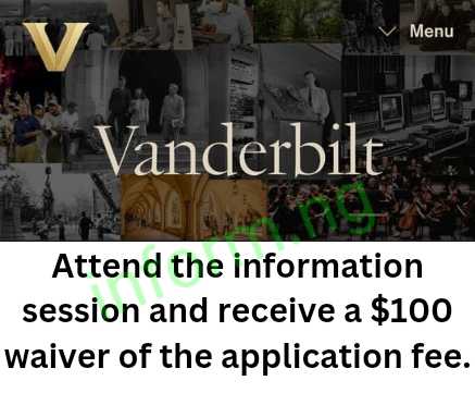 Vanderbilt University Application Fee Waiver 2025 [Updated]