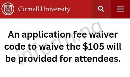 Cornell University Application Fee Waiver 2025 [Updated]